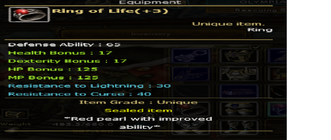 +3 Ring Of Life | Knight Server Minark-121839