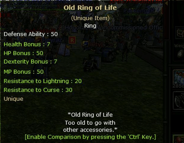 Old Ring Of Life | Knight Server Zero-115548