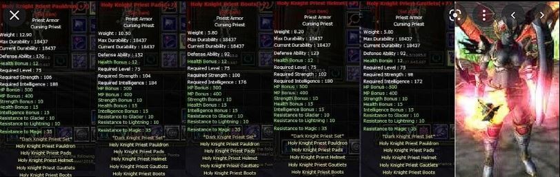 +7 Holy Set Priest | Knight Server Oreads-89225