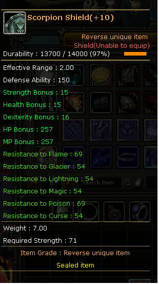 Scorpion Shield Knight Server Destan-135938