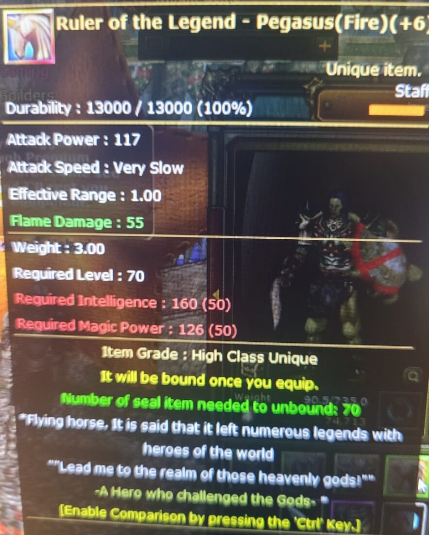 Ruler Of The Legend Pegasus Fire Knight Server Ares-135705