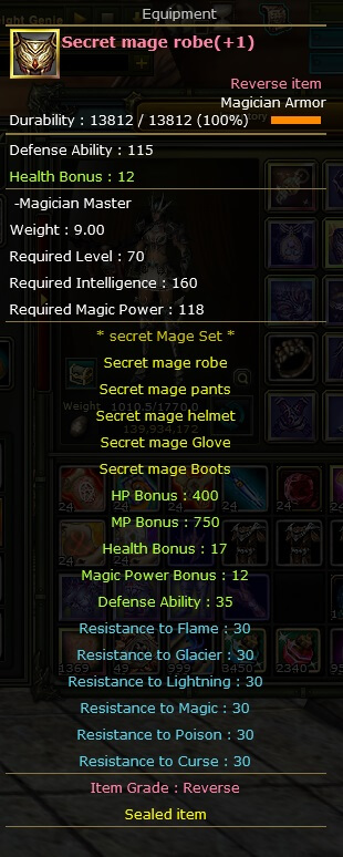 Secret Mage Set +7 (rev. +1) | Knight Server Oreads-103492