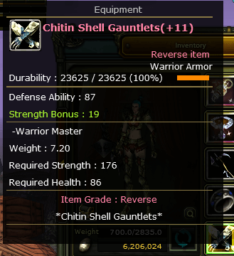 +9 Warrior Chitin Shell Gauntlets Knight Server Destan-61837