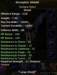 Scorpion Shield +0 | Knight Server Pandora-108507