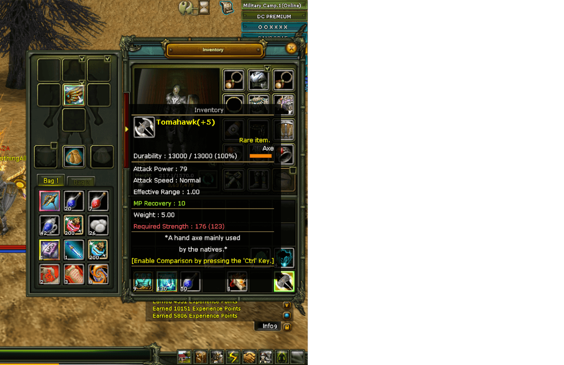 Tomahawk +5 Mp Reg | Knight Server Pandora-109925