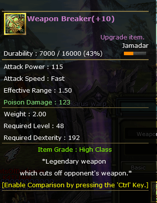 Weapon Breaker +10 (wb +10) | Knight Server Minark-94555