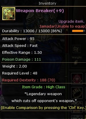 +9 Weapon Breaker Knight Server Vega-120068