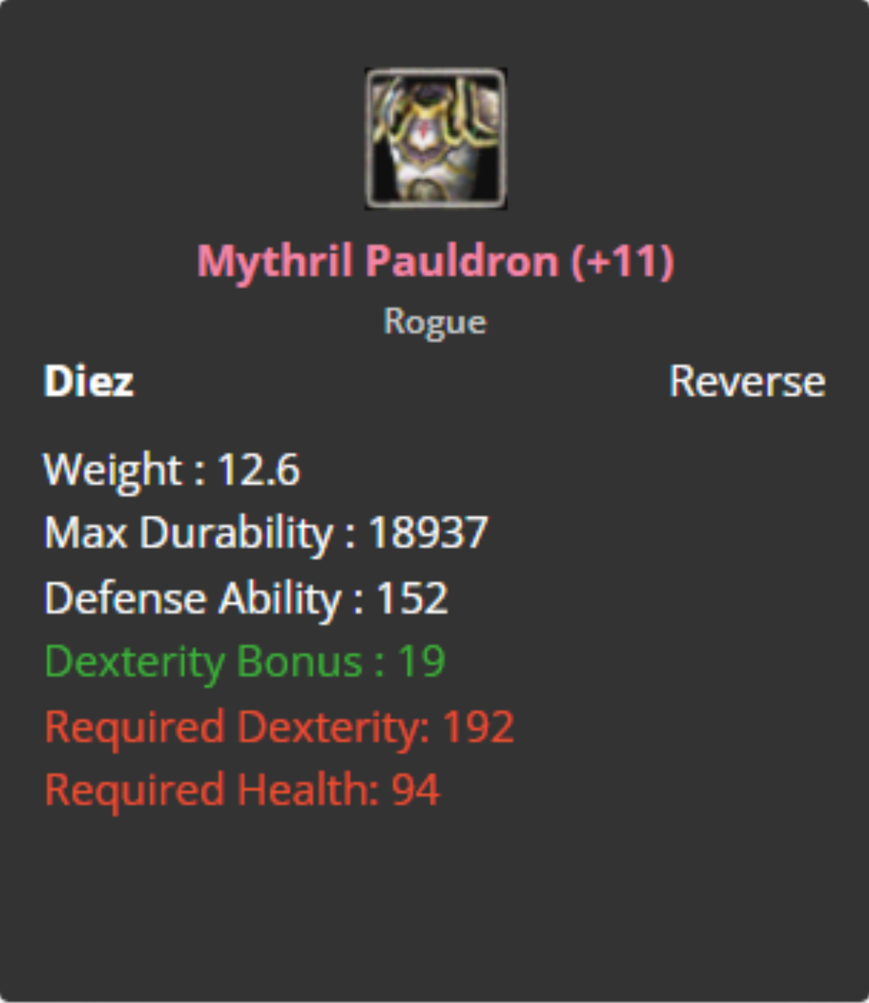 Mythril Set | Knight Server Oreads-90510